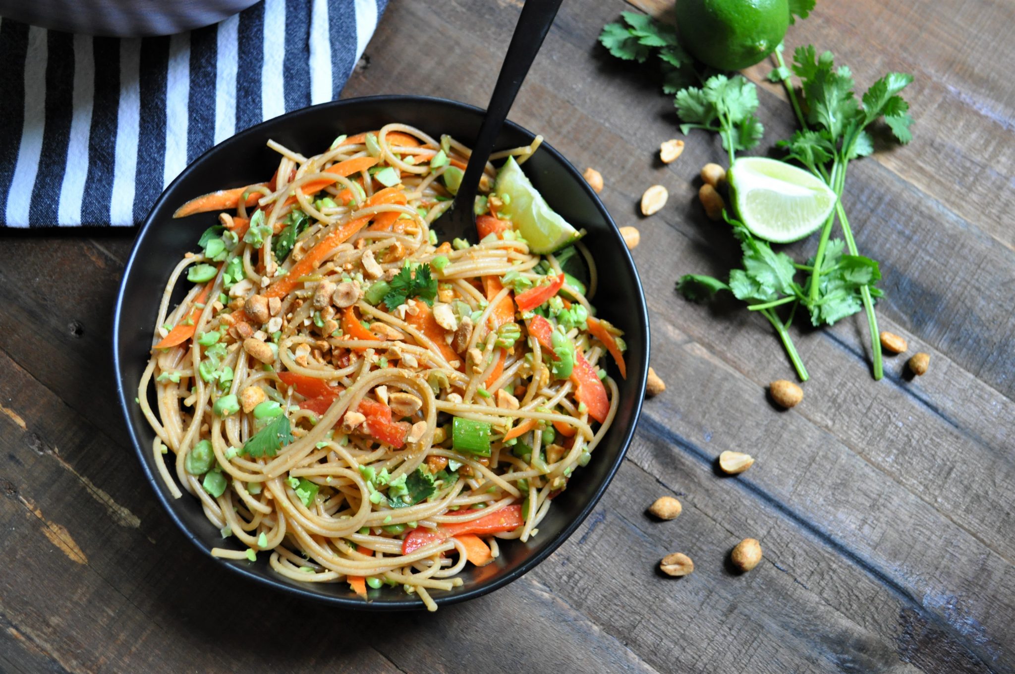 Easy Pad Thai Spaghetti — Featherstone Nutrition