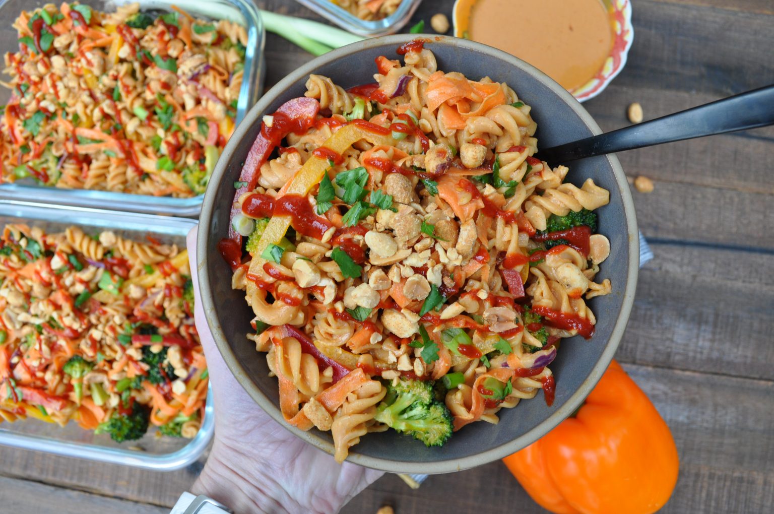 Thai Peanut Pasta Salad — Featherstone Nutrition