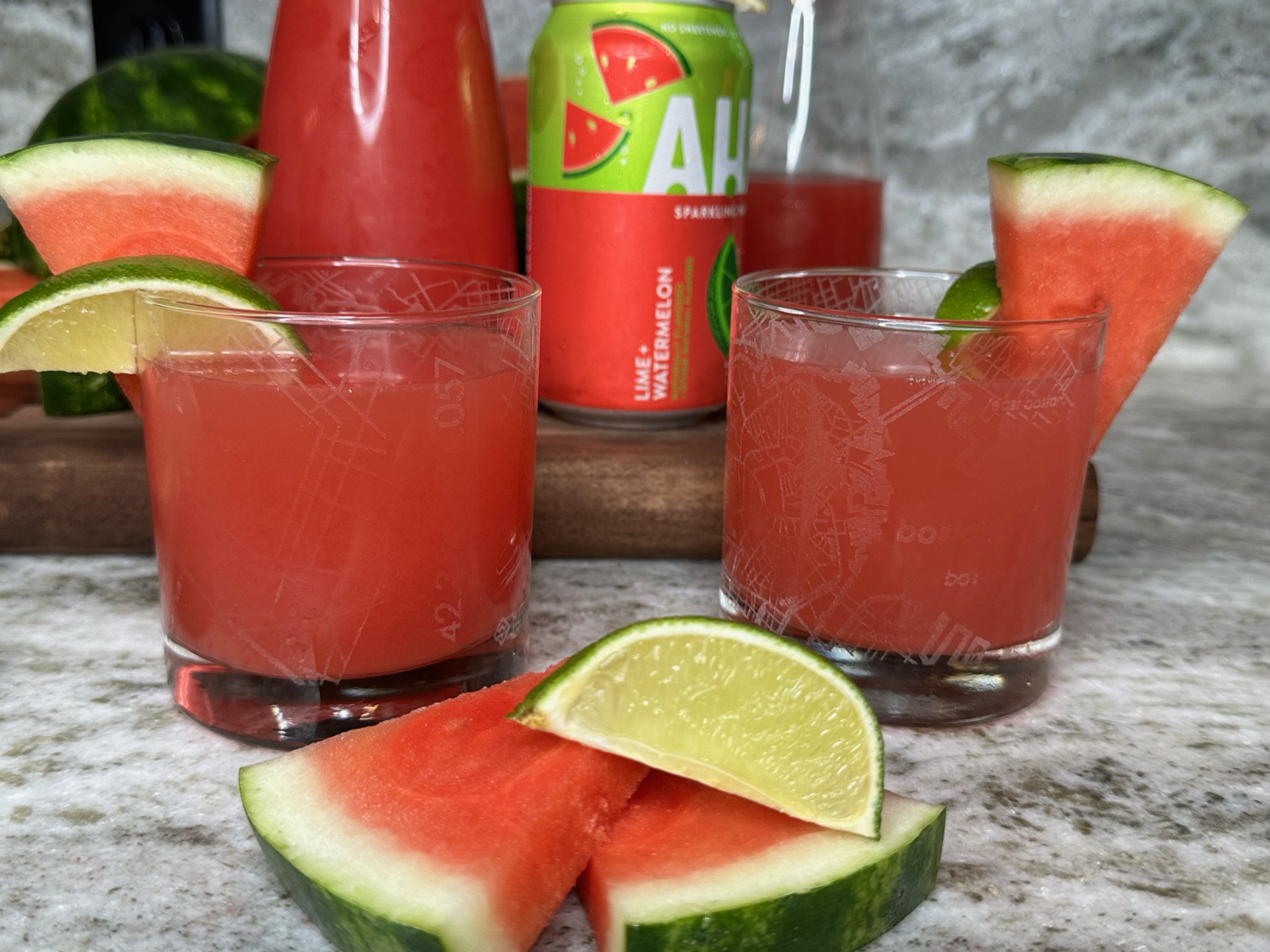 Salty Watermelon Lime Spritzer — Featherstone Nutrition