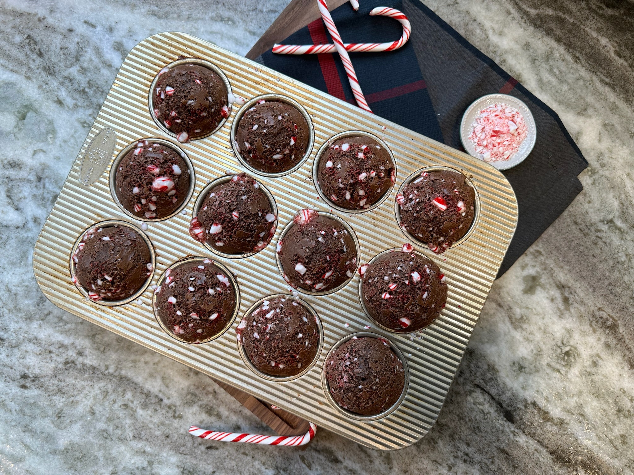 Candy Cane Blender Muffins — Featherstone Nutrition