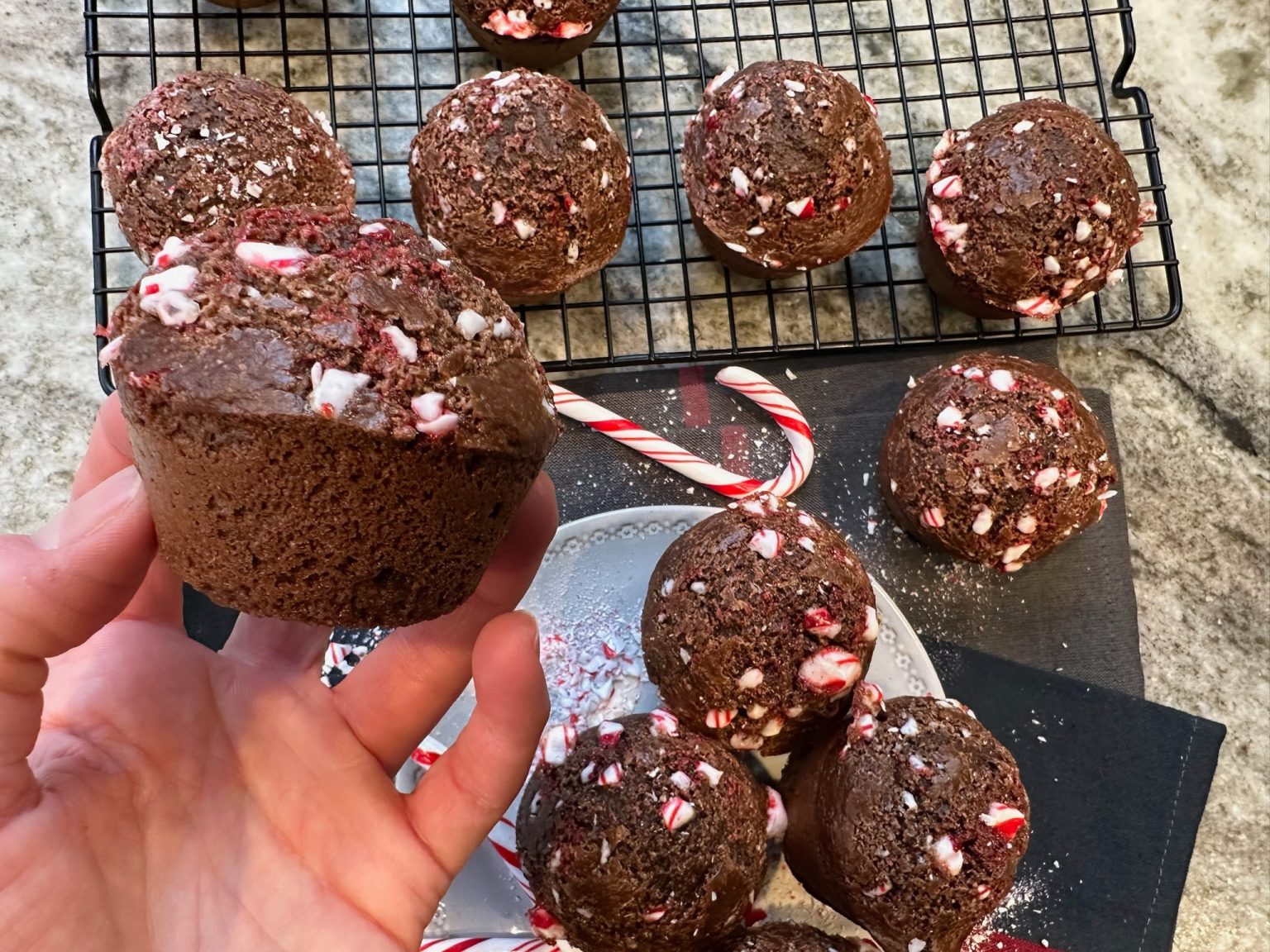 Candy Cane Blender Muffins — Featherstone Nutrition