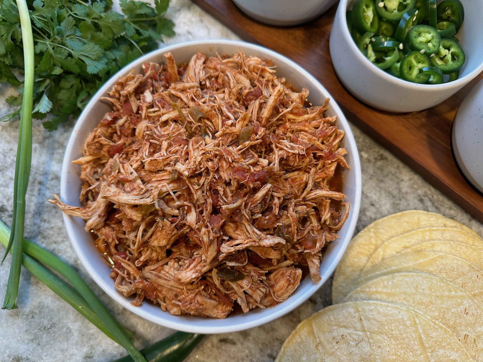 Slow Cooker Chipotle Shredded Chicken — Featherstone Nutrition